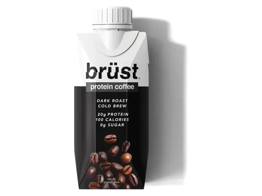 Brüst Protein Cold Brew Coffee - Dark Roast - 4x330mL — Miller & Bean ...