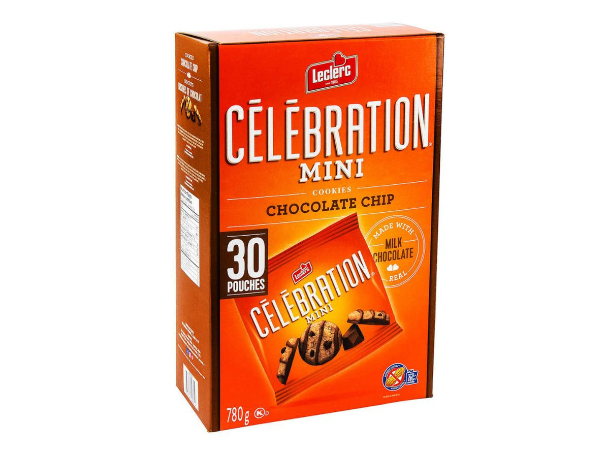 Celebration Mini Chocolate Chip Cookies Pack of 30 — Miller & Bean ...