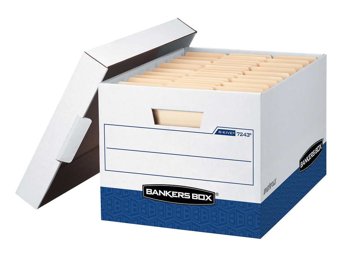 Fellowes Bankers Box - Heavy-duty - Letter/Legal Records Storage Boxes ...