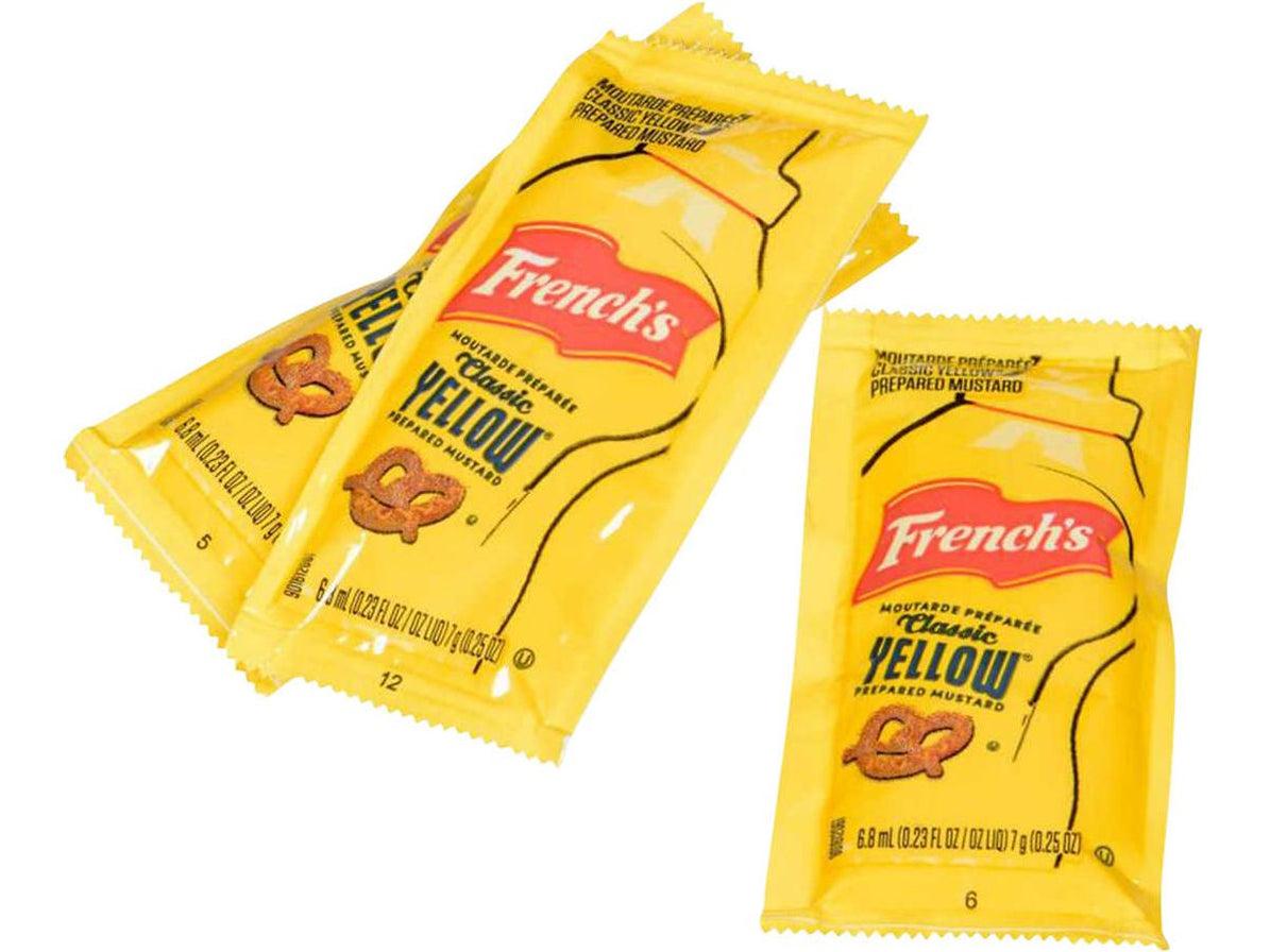 French’s Single-serve Mustard Packets - 500 x 6.8ml — Miller & Bean ...