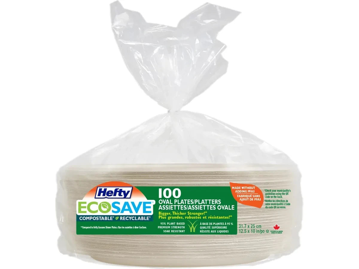 Hefty EcoSave Oval Platters - Pack of 100 — Miller & Bean Coffee Company