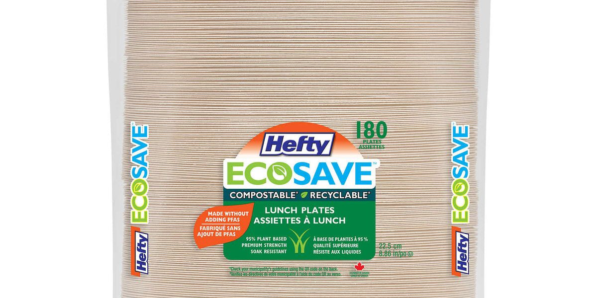 Hefty Ecosave Lunch Paper Plates - 8.8" - Pack of 180 — Miller & Bean ...