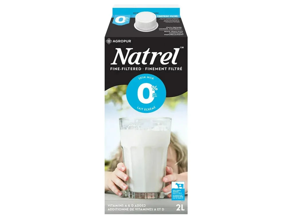 Milk - Skim - Natrel Fine-filtered - 2L (Large) — Miller & Bean Coffee ...
