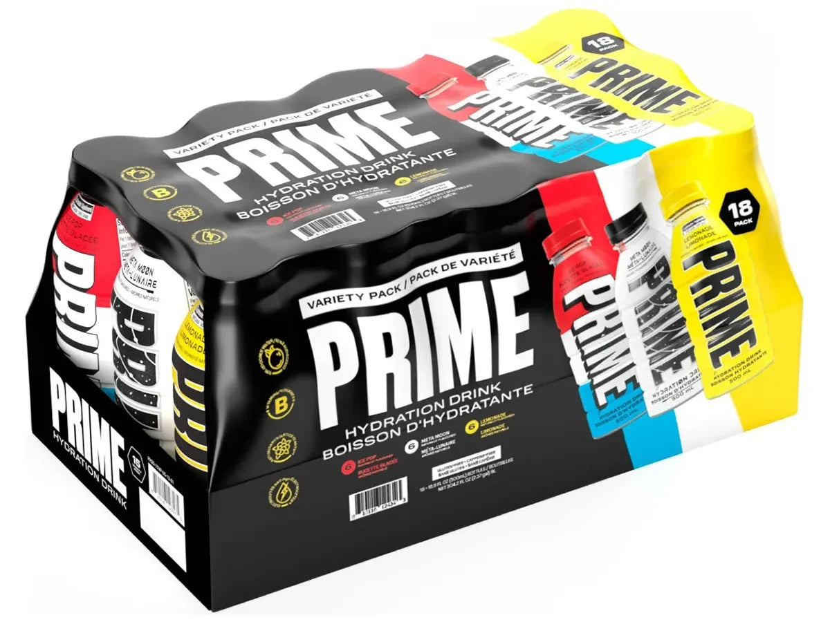 PRIME Hydration Variety Pack - 18 × 500ml — Miller & Bean Coffee Company