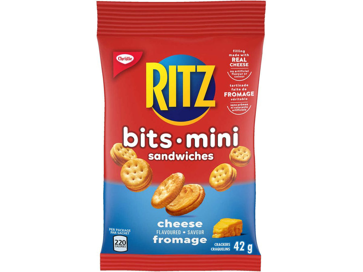 Ritz Mini Bits Cheese Flavoured Sandwiches 30 x 42g — Miller & Bean ...