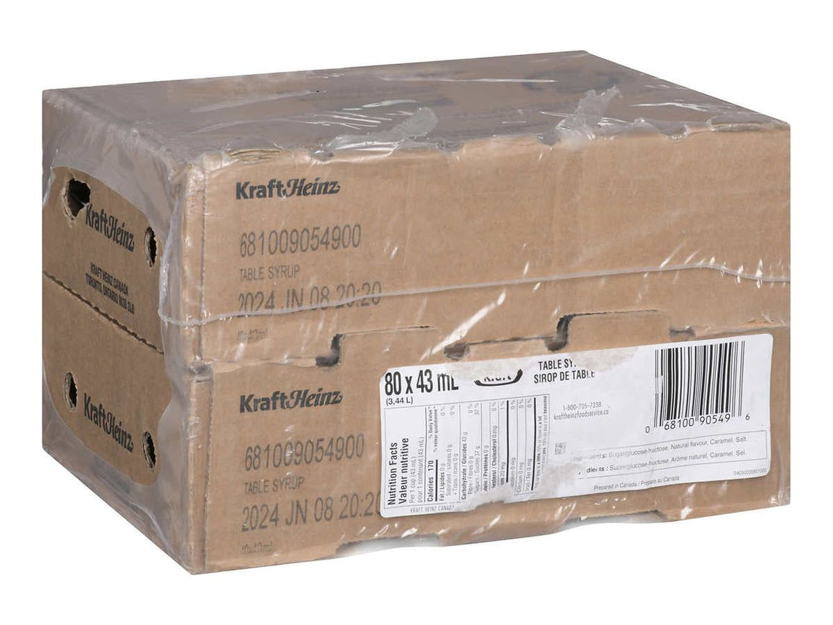 Kraft Table Syrup - 80 x 43ml — Miller & Bean Coffee Company