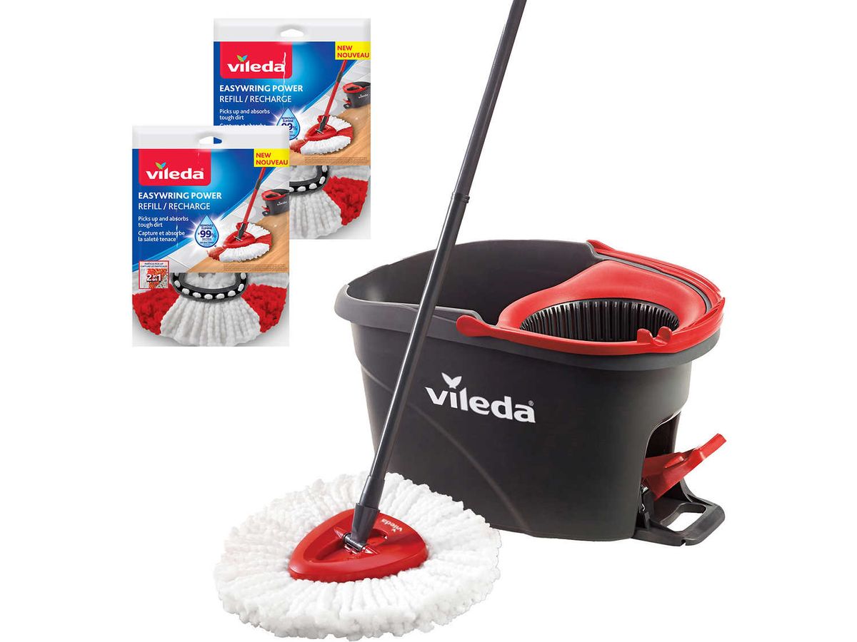 Vileda EasyWring Spin Mop and Bucket System — Miller & Bean Coffee Company