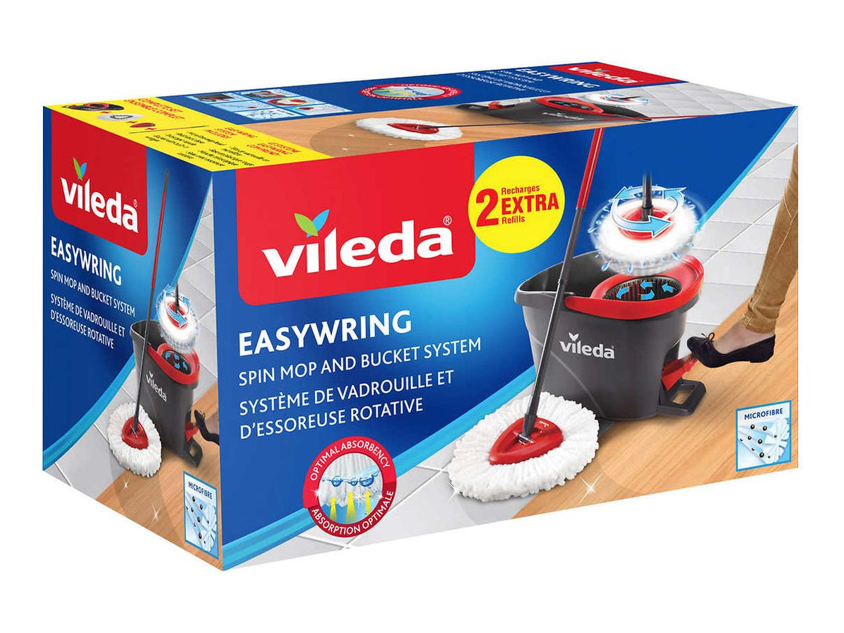 Vileda EasyWring Spin Mop and Bucket System — Miller & Bean Coffee Company