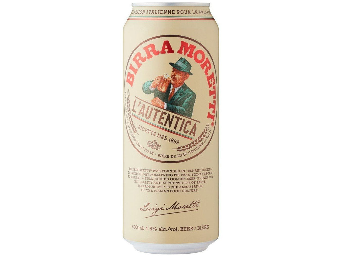 Birra Moretti - 6 x 500ml Can — Miller & Bean Coffee Company