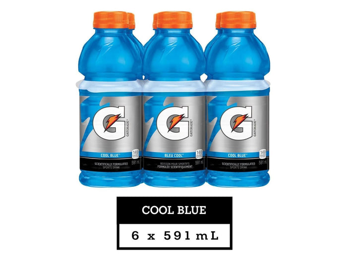 Gatorade Cool Blue Sports Drink - 6 x 591ml — Miller & Bean Coffee Company