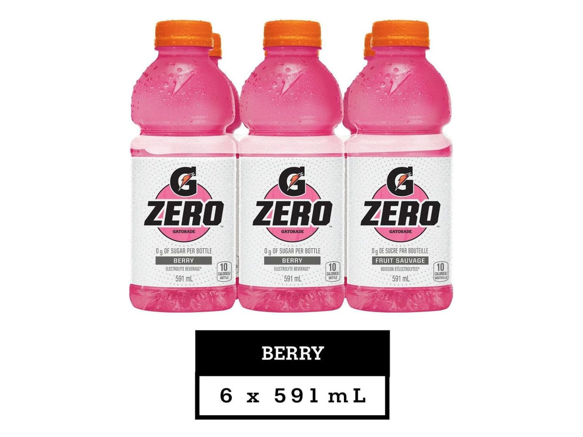 Gatorade Zero Berry Sports Drink - 6 x 591ml — Miller & Bean Coffee Company