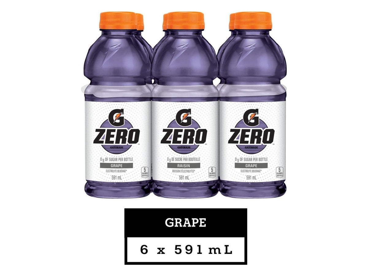 Gatorade Zero Grape Sports Drink - 6 x 591ml — Miller & Bean Coffee Company