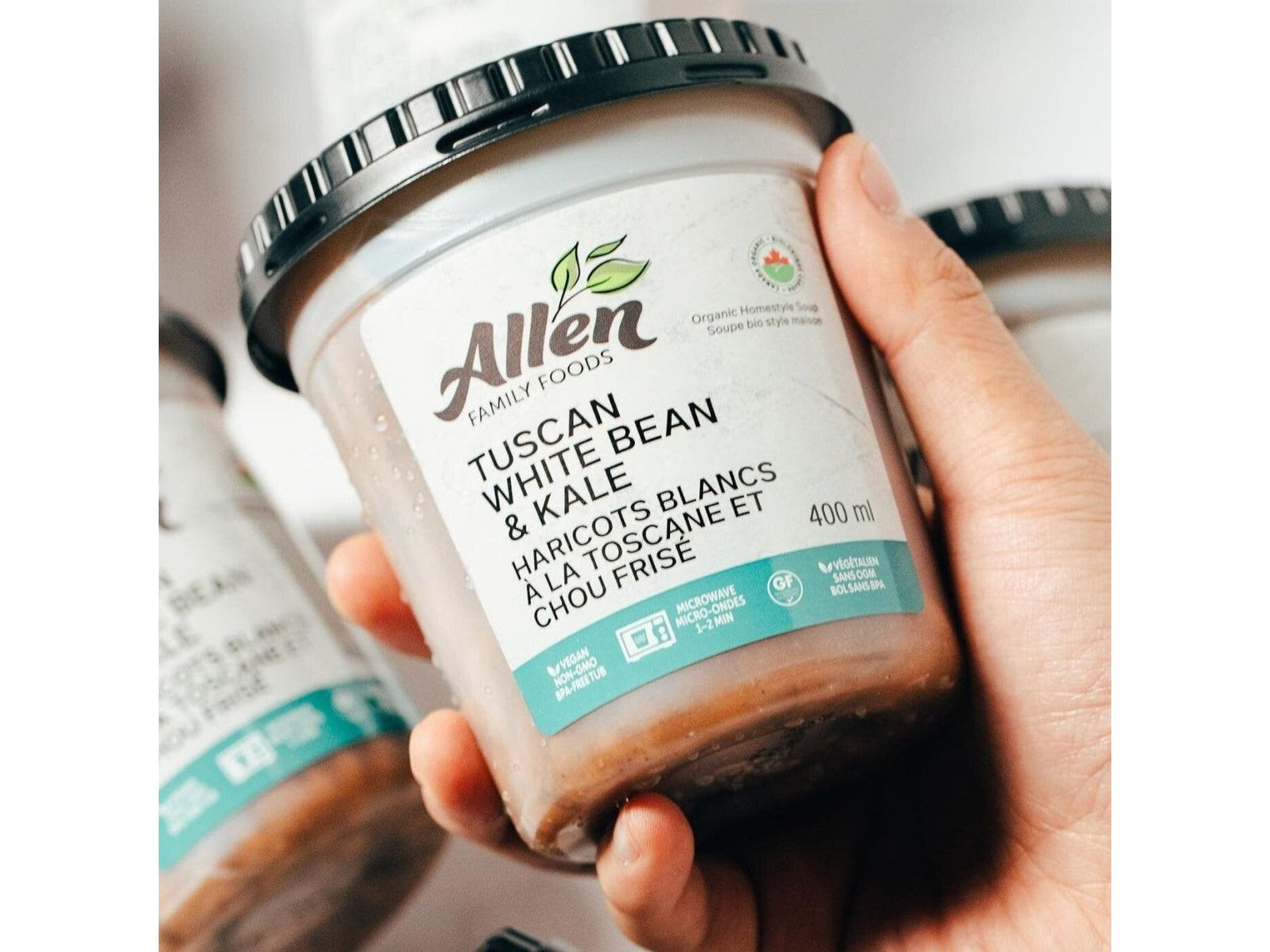 Allen Family Foods - Organic Tuscan White Bean & Kale Soup -Case of 8 ...