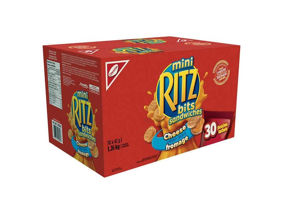 Ritz Mini Bits Cheese Flavoured Sandwiches 30 x 42g — Miller & Bean ...